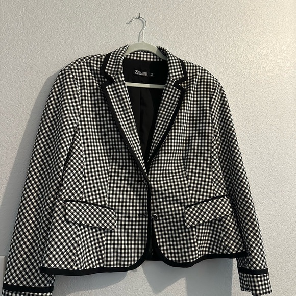 7Th Avenue Design Studio | Jackets & Coats | 7th Avenue Black And White ...